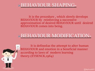 Behavioural Management in Pediatric Dentistry | PPTX