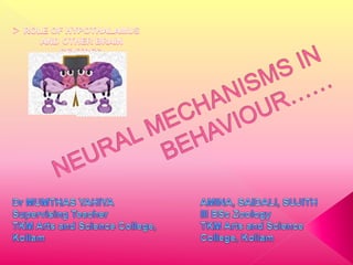 Behavioural mechanism and neural control | PPTX