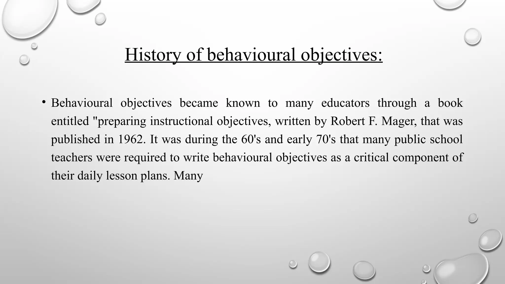 Behavioural objectives Behavioural objectives | PPTX