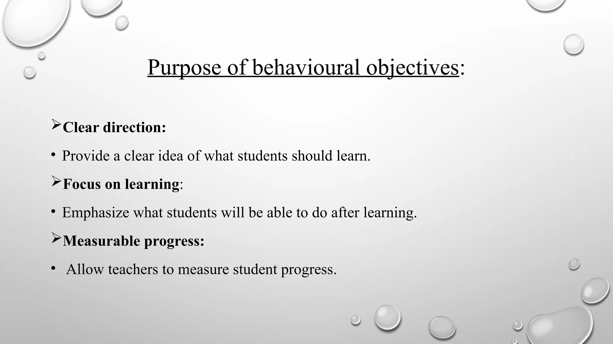 Behavioural objectives Behavioural objectives | PPTX