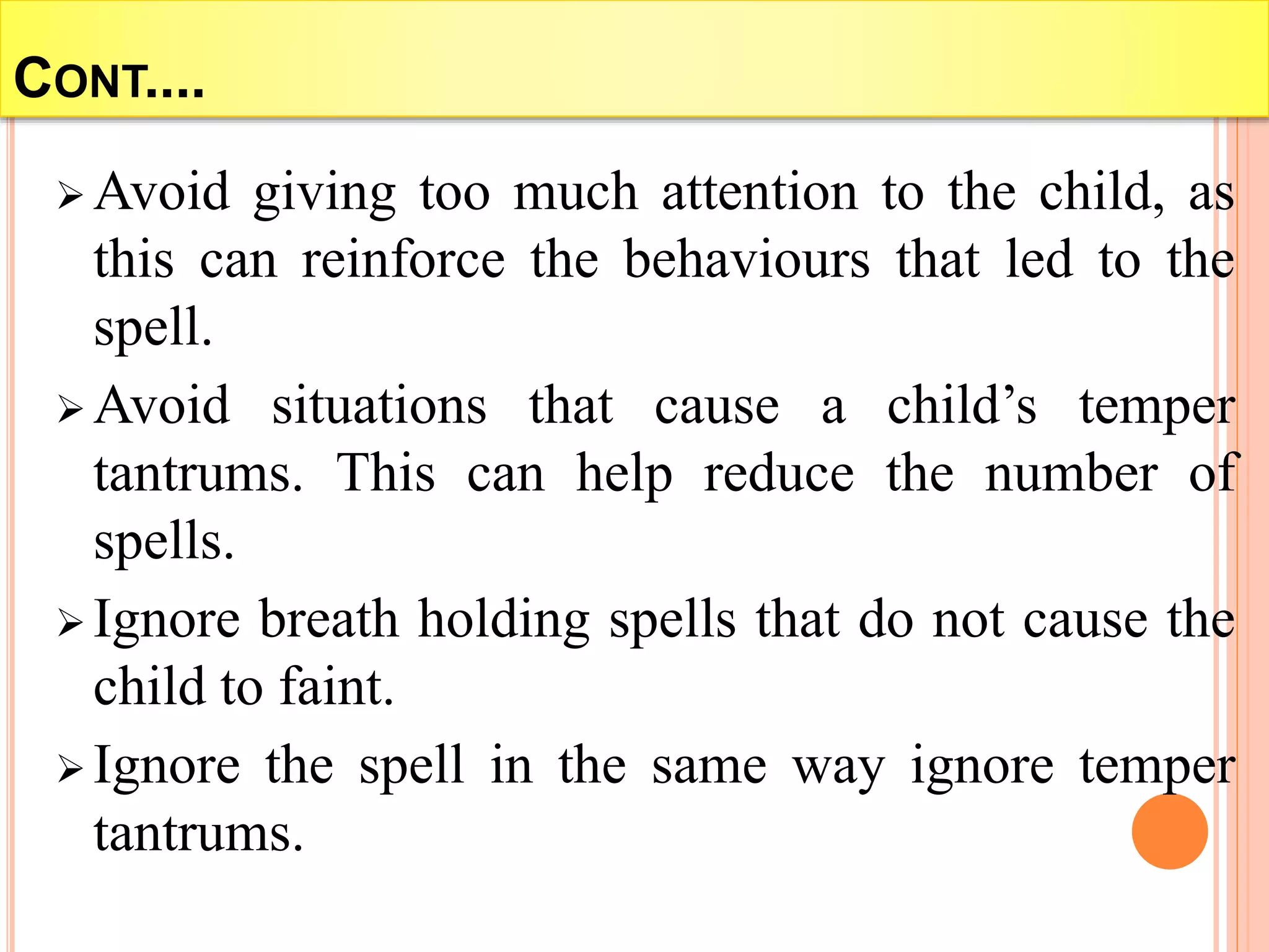 Behavioural problems | PPTX