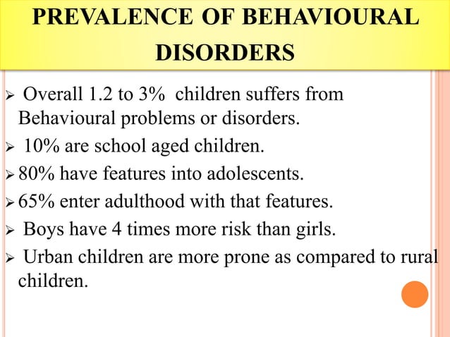 Behavioural problems | PPTX