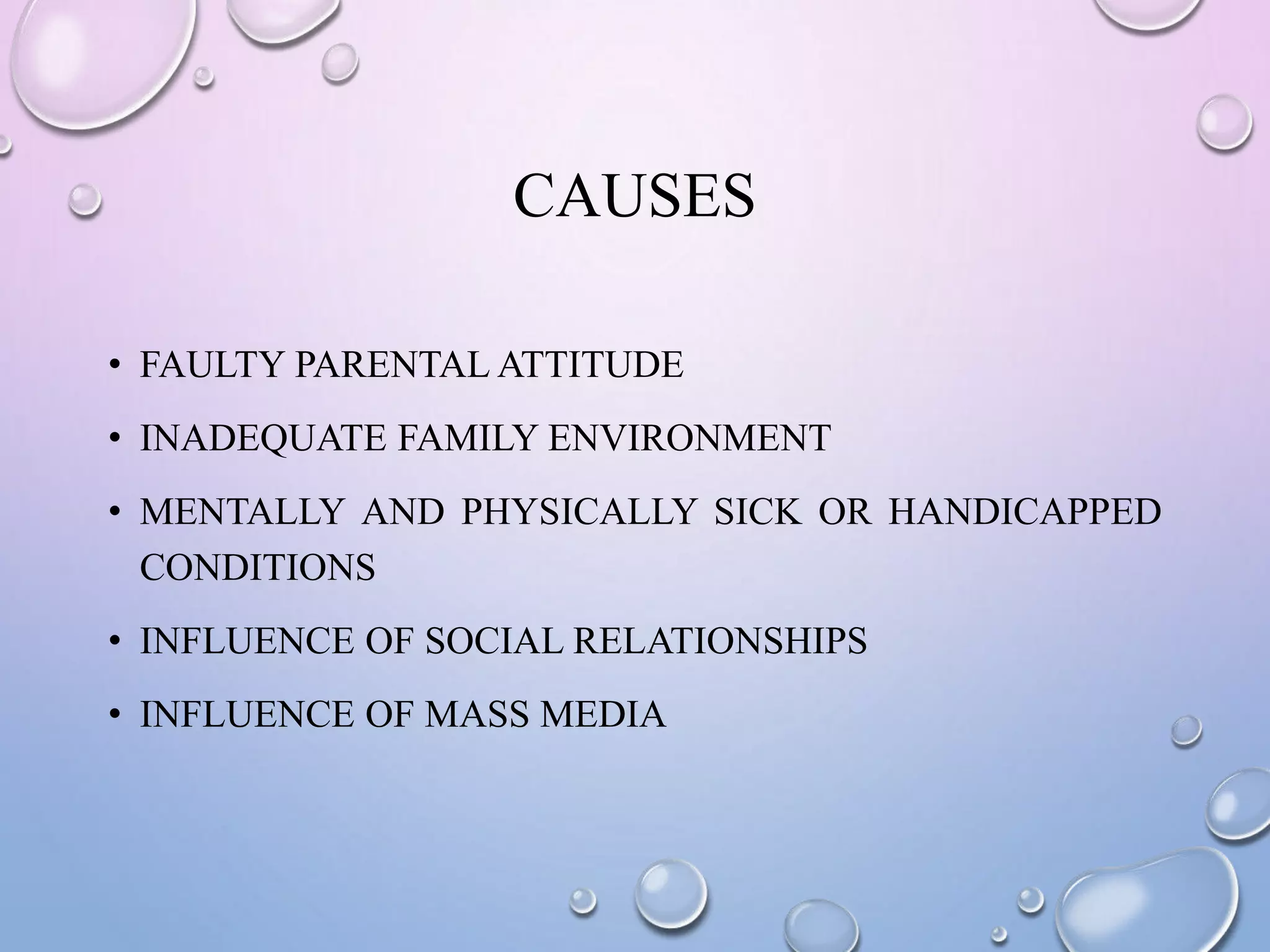 Behavioural problems and behavioural disorder | PPTX