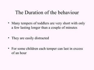 Behavioural problems in toddlerhood | PPT