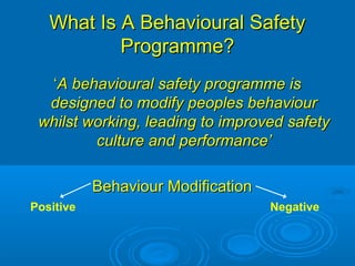 Behavioural safety program_by_simon_holmes | PPT | Business and Finance