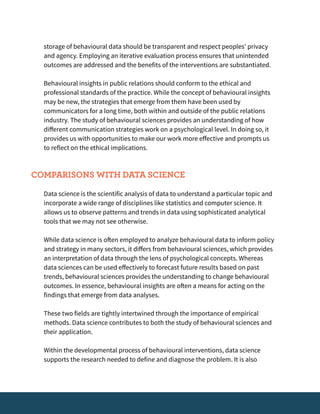 Behavioural science report | PDF