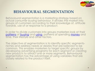 Marketing theory. Behavioural segmentation | PPTX