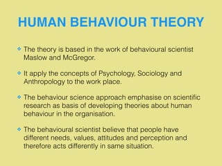 Behavioural Theories of an Organisationa | PPT