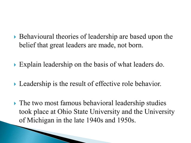 Behavioural theory | PPT