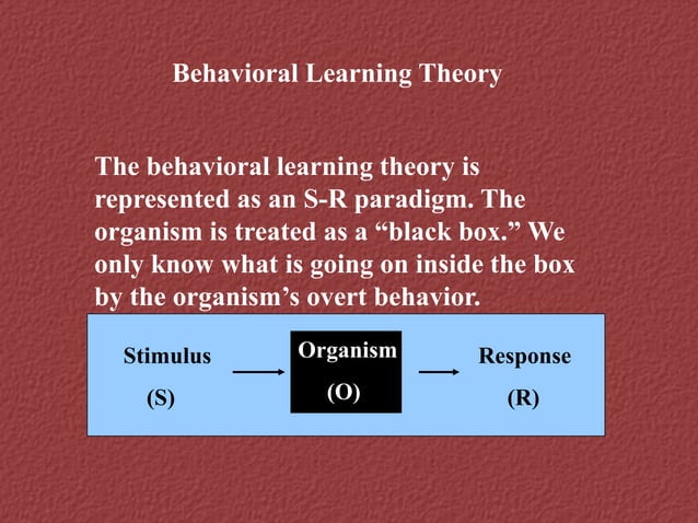 Behavioural theory | PPTX