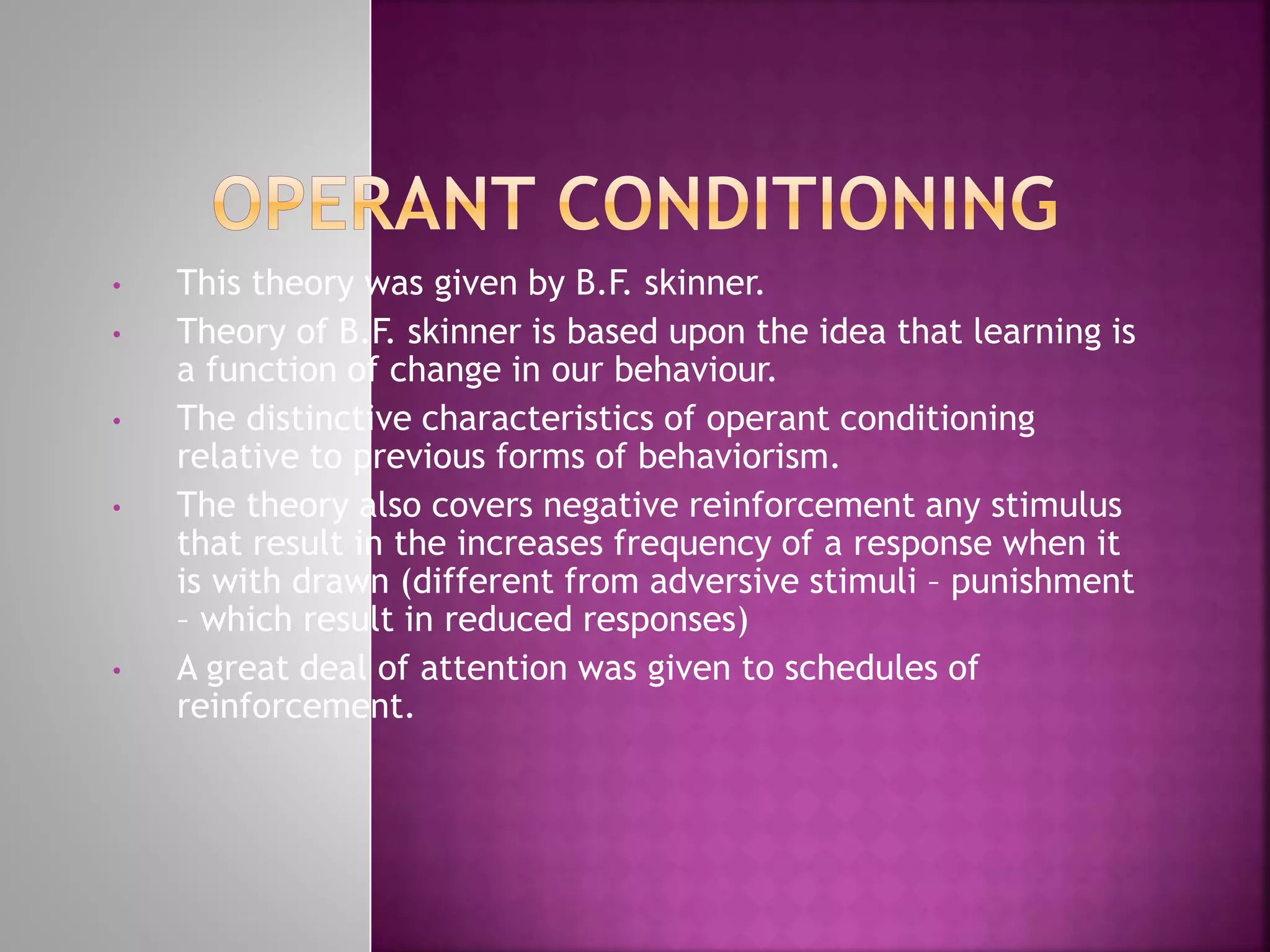 Behavioural theory of learning | PPTX