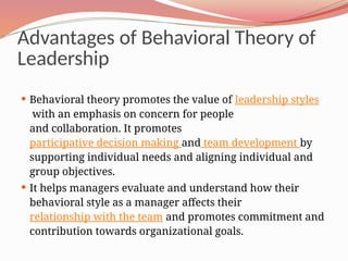 Behavioural Theory Theory of leadershipunit 3.pptx