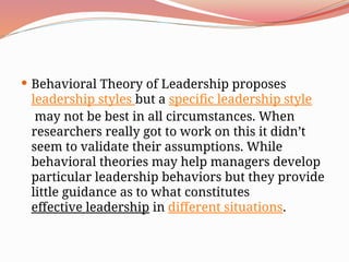 Behavioural Theory Theory of leadershipunit 3.pptx