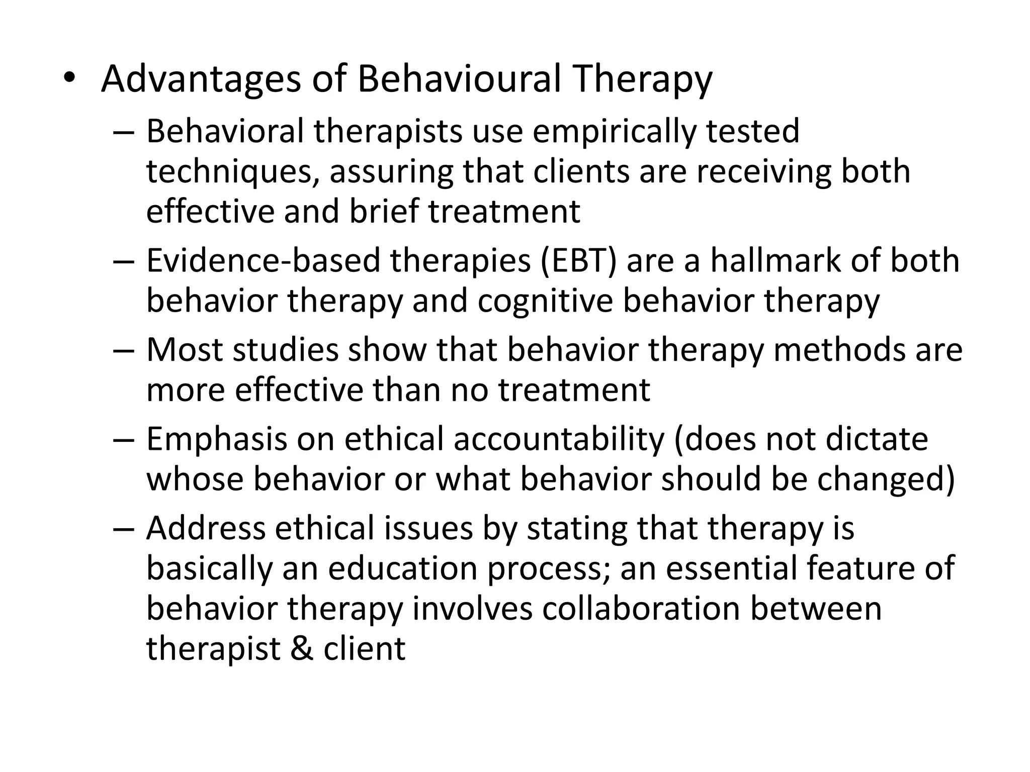 Behavioural therapy | PPTX