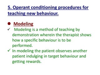 Behavioural therapy | PPTX