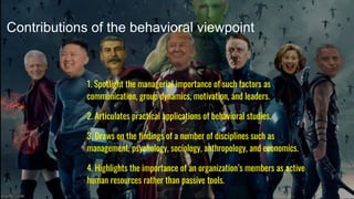 Behavioral Views of Management | PDF