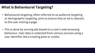 Behavioural vs. Contextual Targeting | PPT