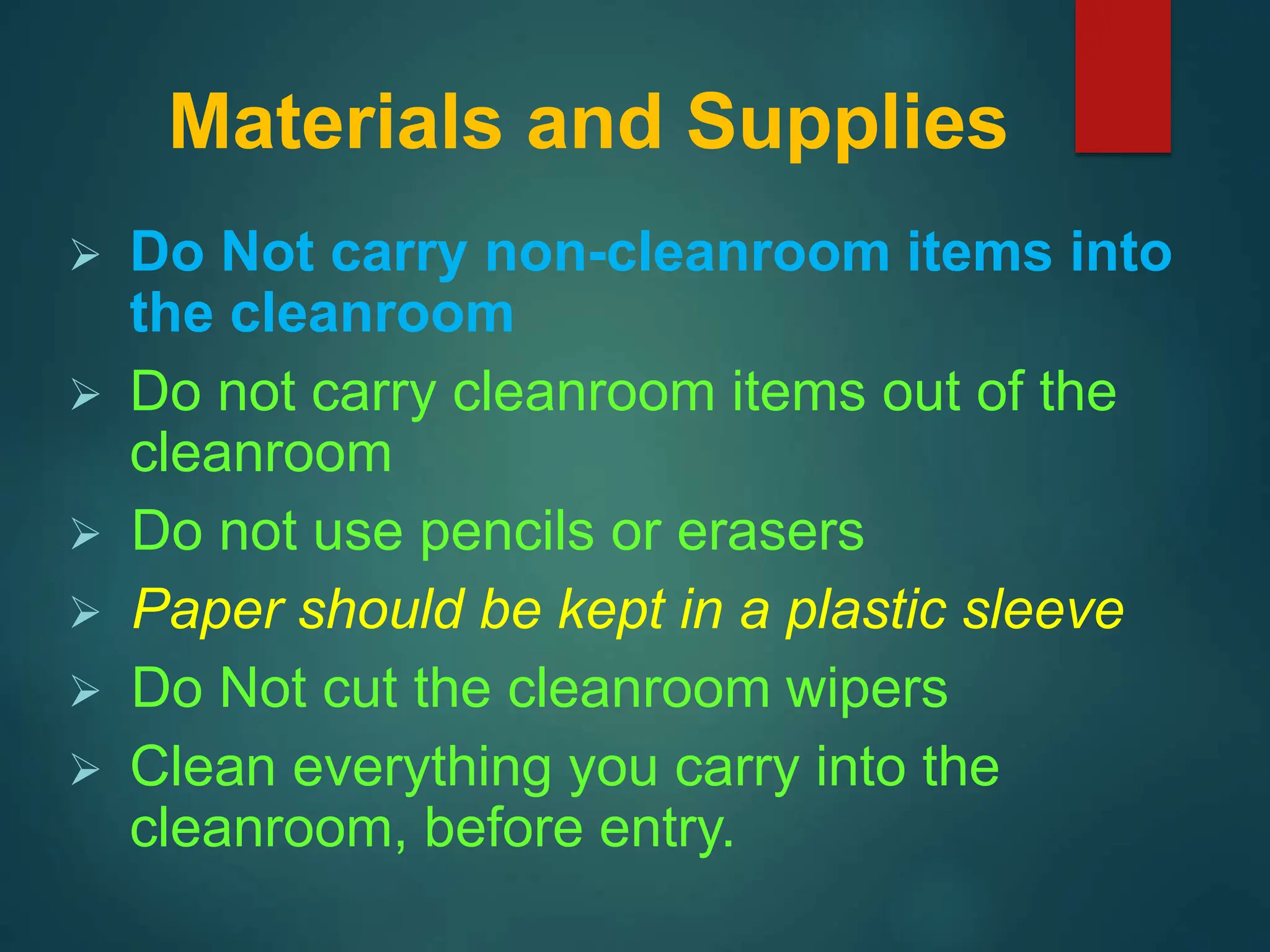 Behaviour_and_Practices_in_Cleanrooms.pptx | First Aid | Injuries