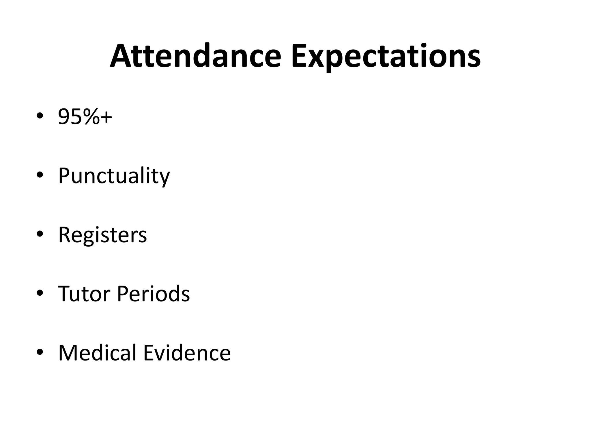 Behaviour & attendance | PPTX