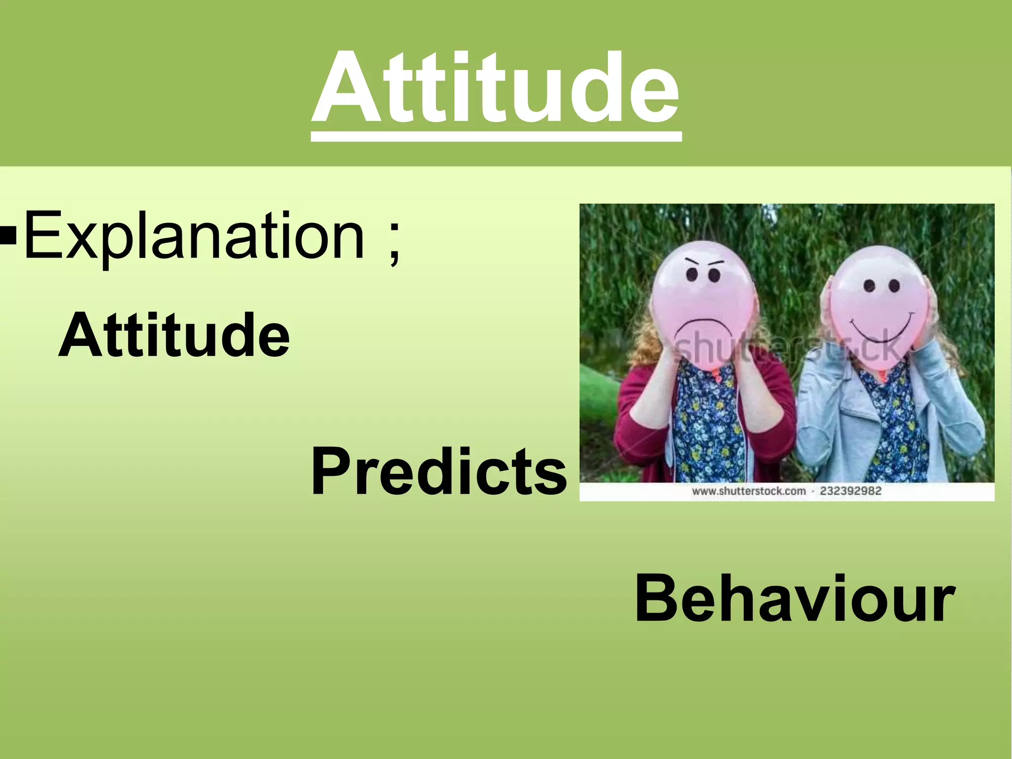 Behaviour & attitude (presentation) | PPTX