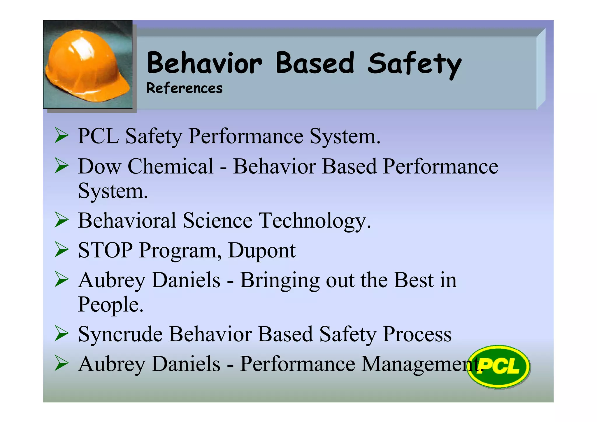 Behaviour based safety | PDF