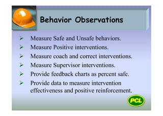 Behaviour based safety | PDF