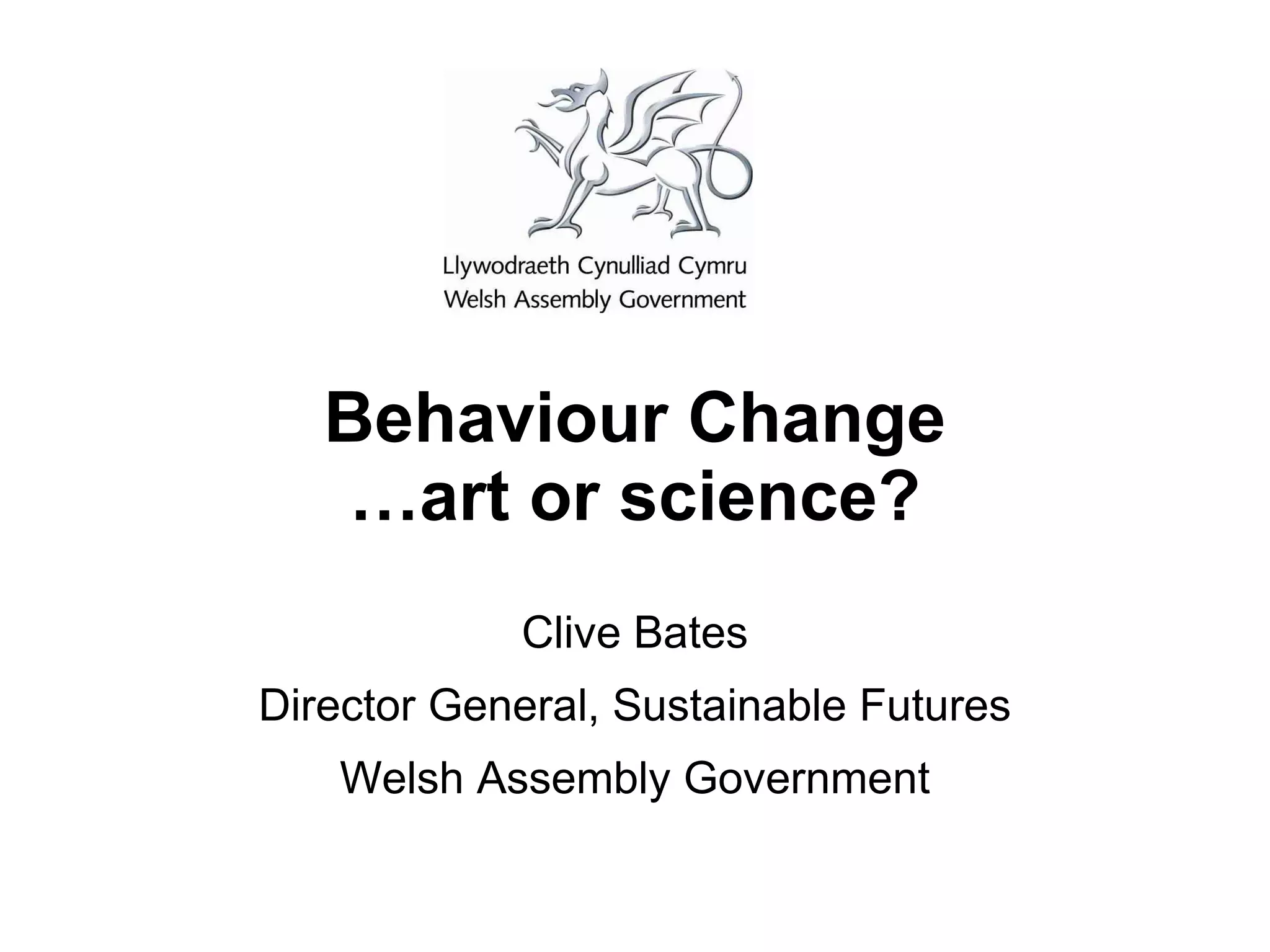 Behaviour change presentation | PPT