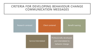 Behaviour change communication | PPTX