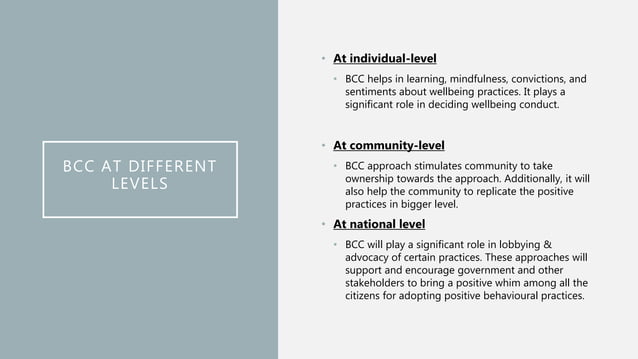 Behaviour change communication | PPTX