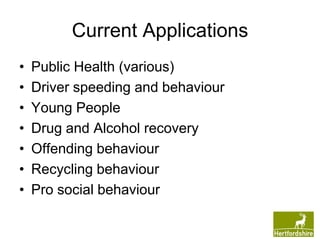 Behaviour change cpd session 2014 | PPT
