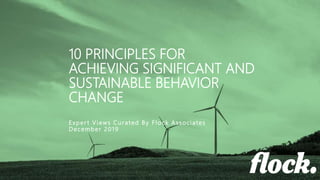 10 Principles for Successful Behaviour Change | PPTX | Business ...