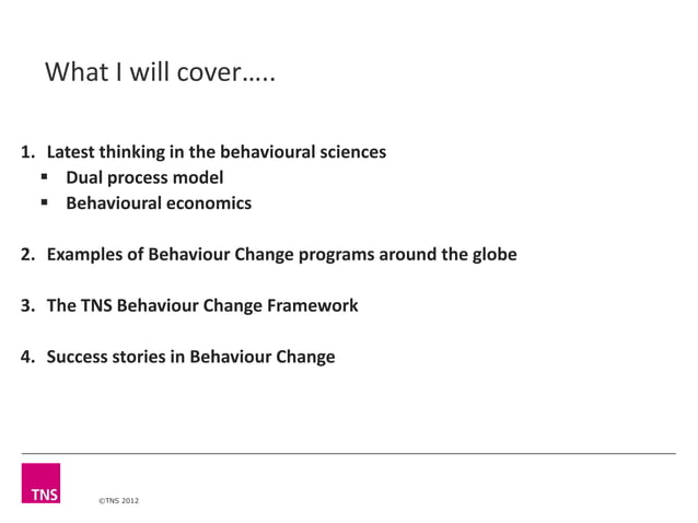 Behaviour Change. Achieving Success | PPT