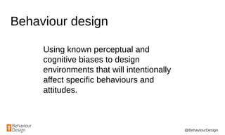 Behaviour design - predicting irrational decisions | PPT