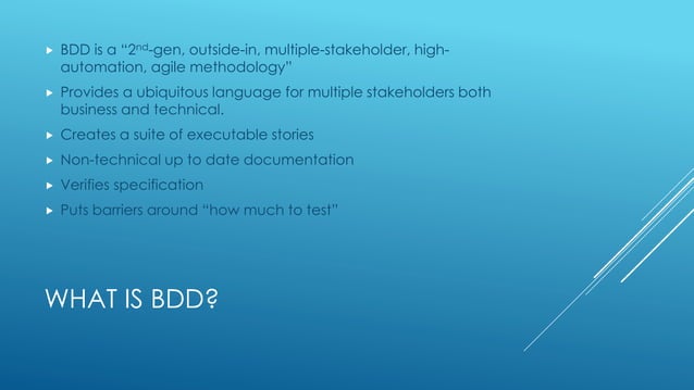 An Introduction to Behaviour Driven Development with Cucumber Java | PPT