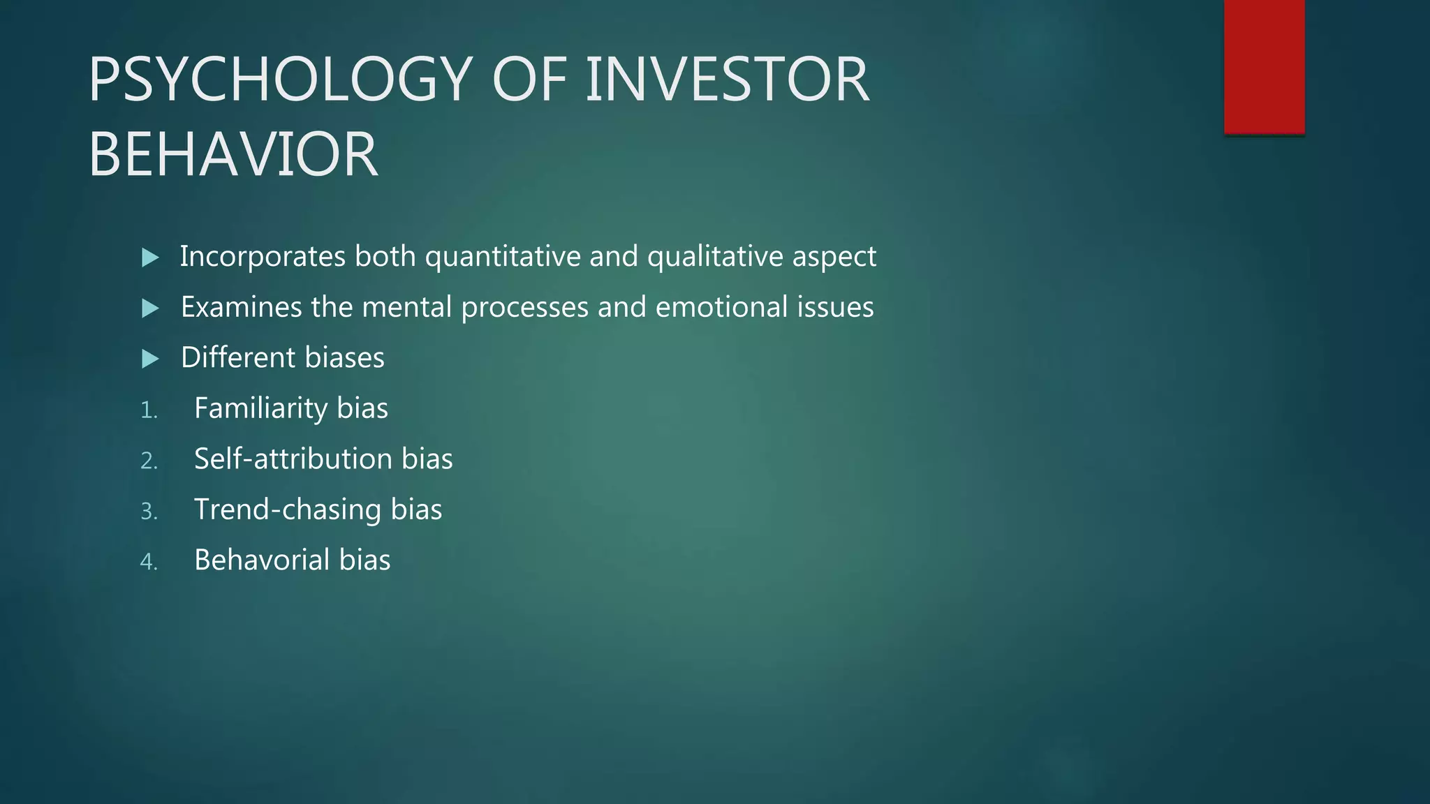 Behaviourial finance | PPTX