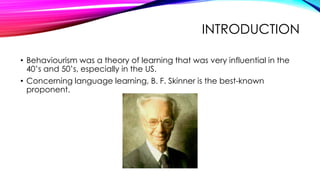 Behaviourism | PPT