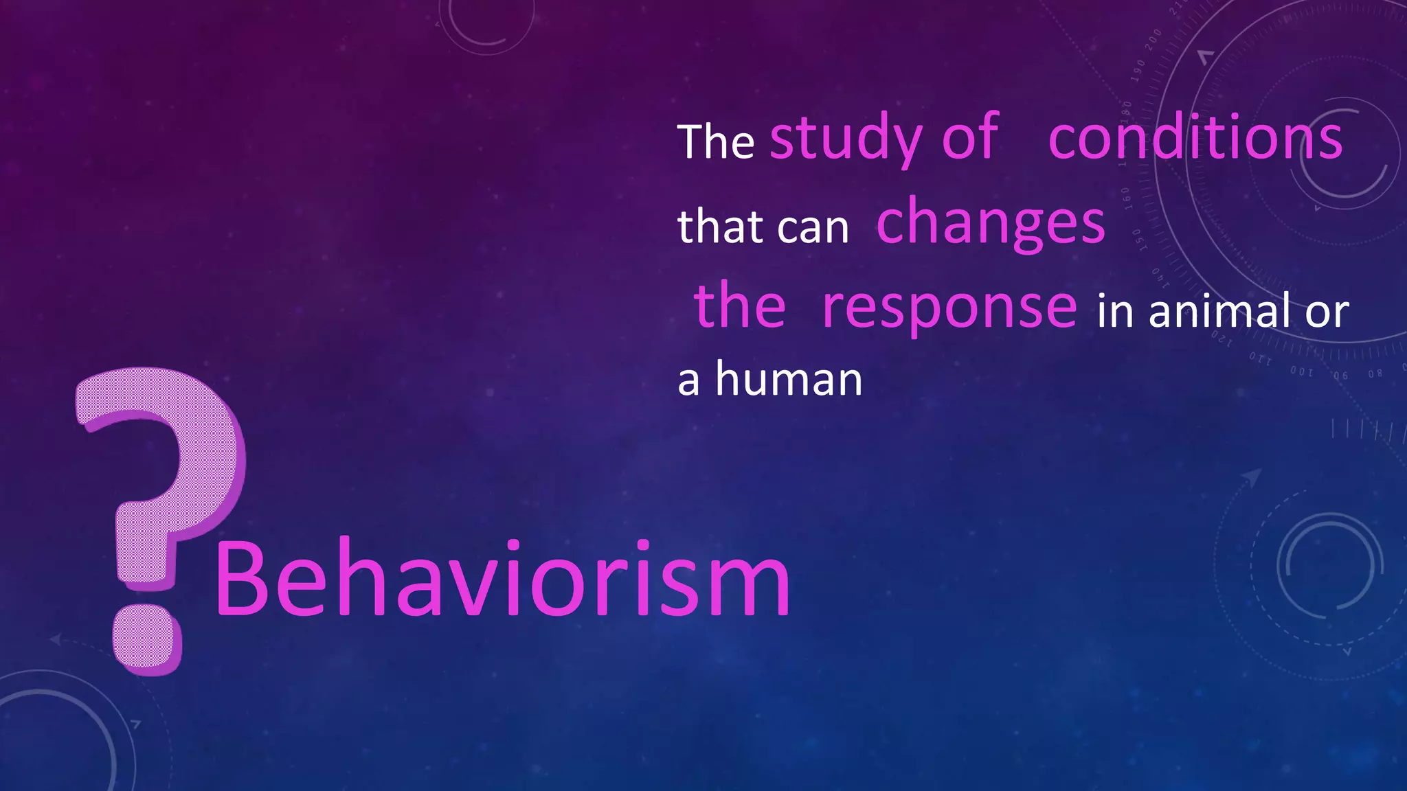 Behaviourism | PPT