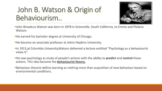 Behaviourism.ppt | Science