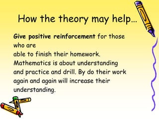 Behaviourisme Theoory In Teaching Mathematics | PPTX