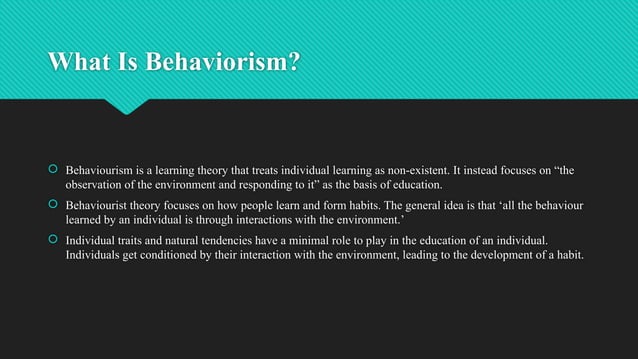 Behaviourism^J Cognitivism^J Constructivism.pptx