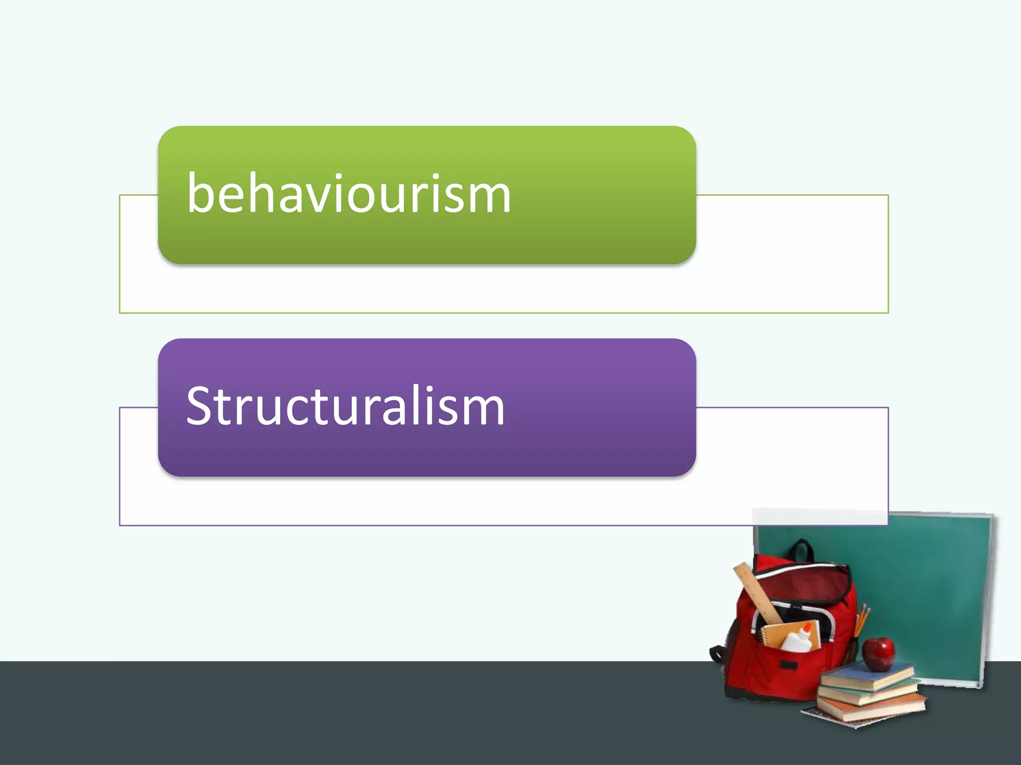 Behaviourism & structuralism | PPTX