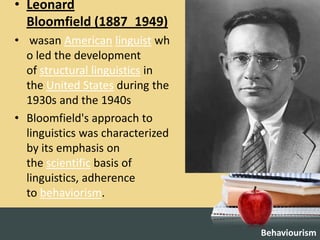 Behaviourism & structuralism | PPTX