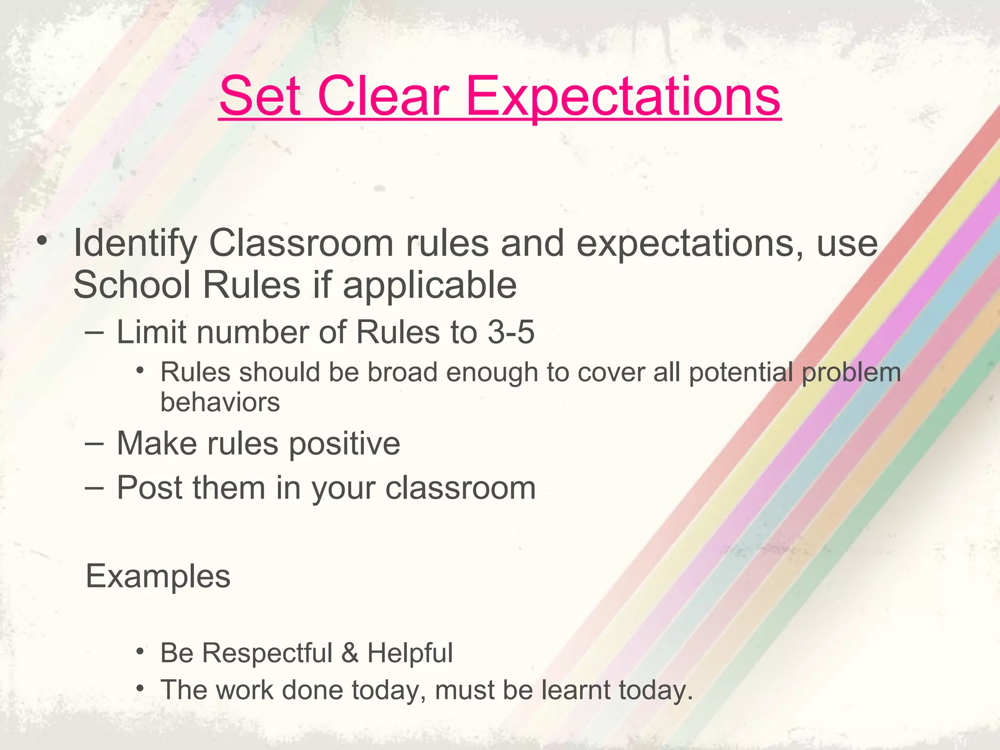 Behaviour management at schools | PPT