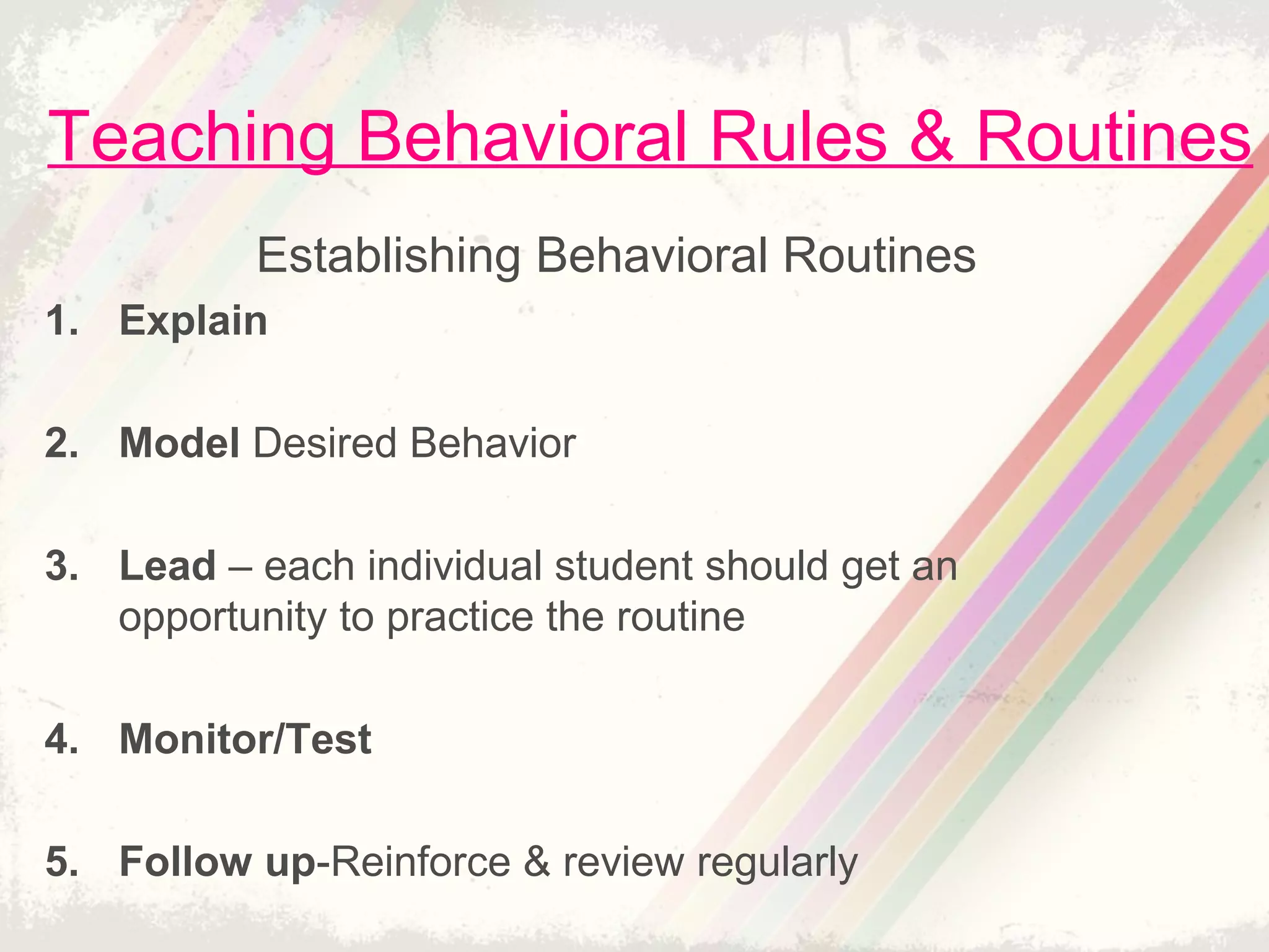 Behaviour management at schools | PPT