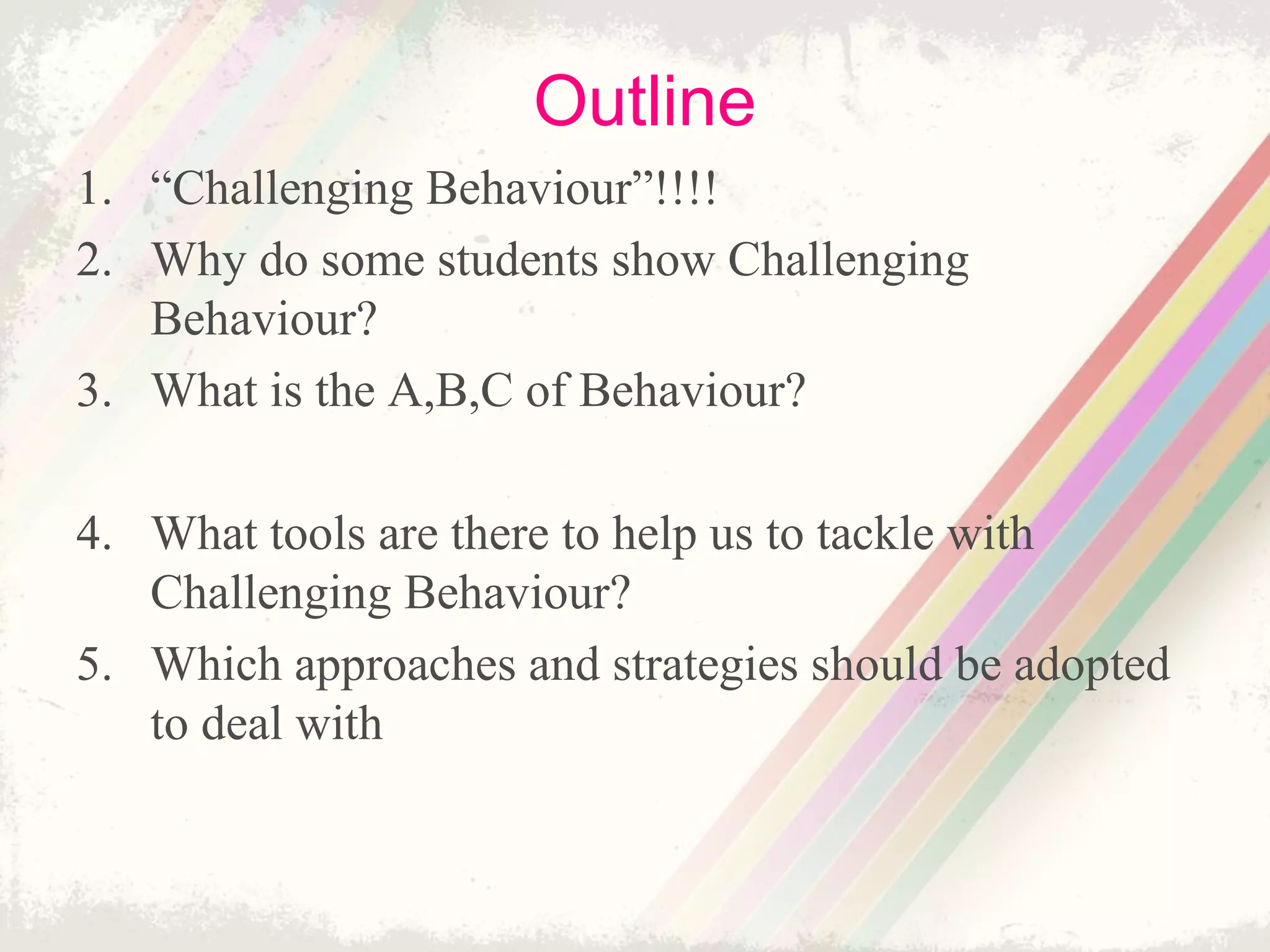 Behaviour management at schools | PPT