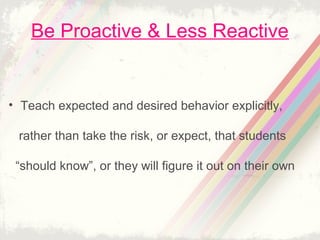 Behaviour management at schools | PPT