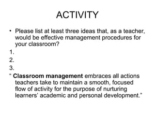 Effective Classroom Management and Discipline Strategies for Teachers | PPT