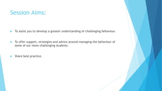 Behaviour management cpd | PPTX