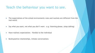 Behaviour management cpd | PPTX