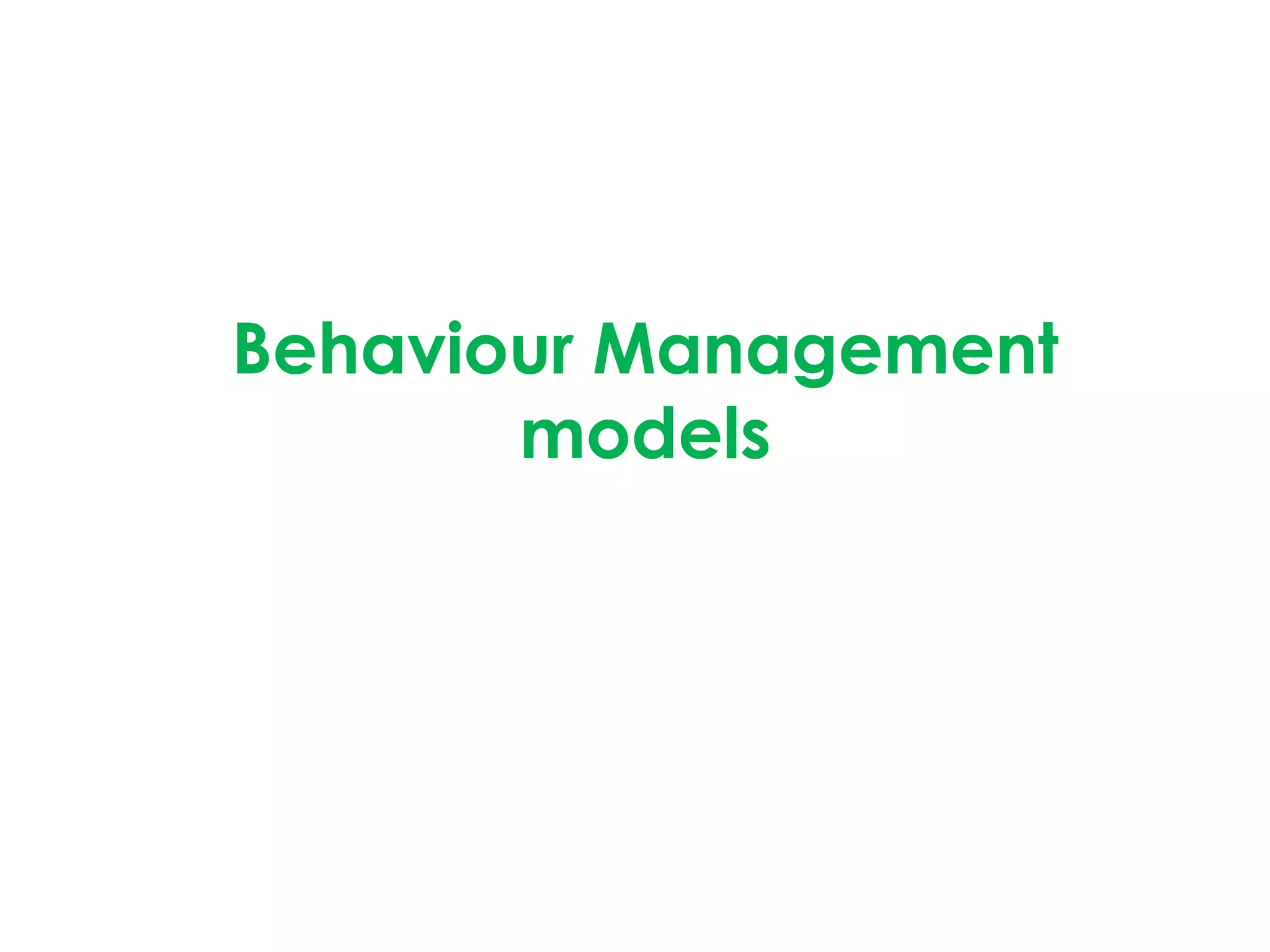 Behaviour management workshop | PDF